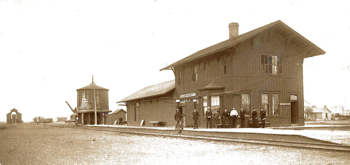 Atchison, Topeka and Santa Fe completed through Lakin 150 years ago